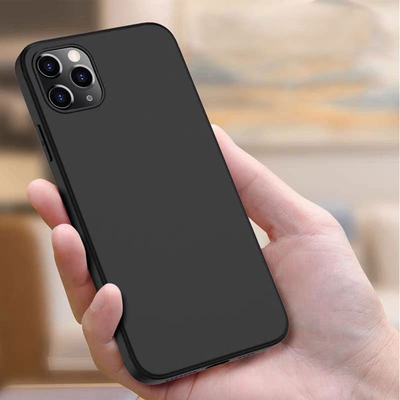 4 Pack Ikiiqii Cover for Gigaset GS5 Lite (6.30") case Shell Soft Silicone TPU Black Phone Protective Cases + 9H Hardness HD Tempered Glass Screen Protector Film Protection
