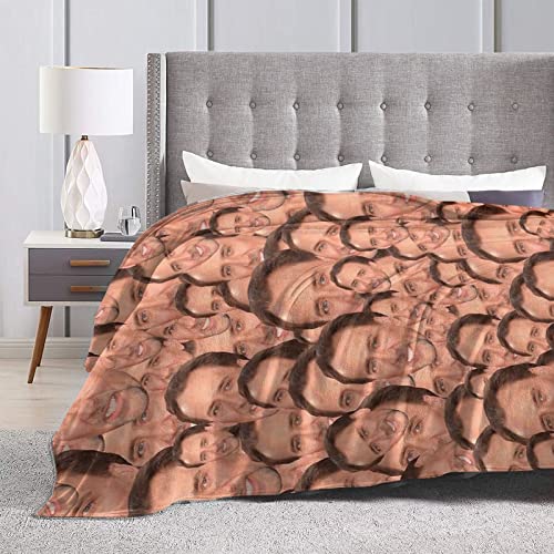 Funny Blanket Super Soft and Thick Four Seasons Anti-Pilling Flannel Throw Blanket Suitable for Sofa Car Bed Camping Adult Kids Keep Warm,50"X40"