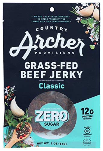 COUNTRY ARCHER Classic Grass Fed Beef Jerky, 2 OZ