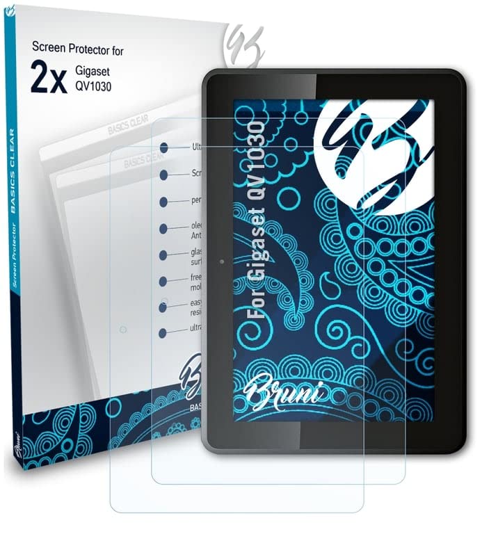 Bruni Screen Protector compatible with Gigaset QV1030 Protector Film, crystal clear Protective Film (2X)