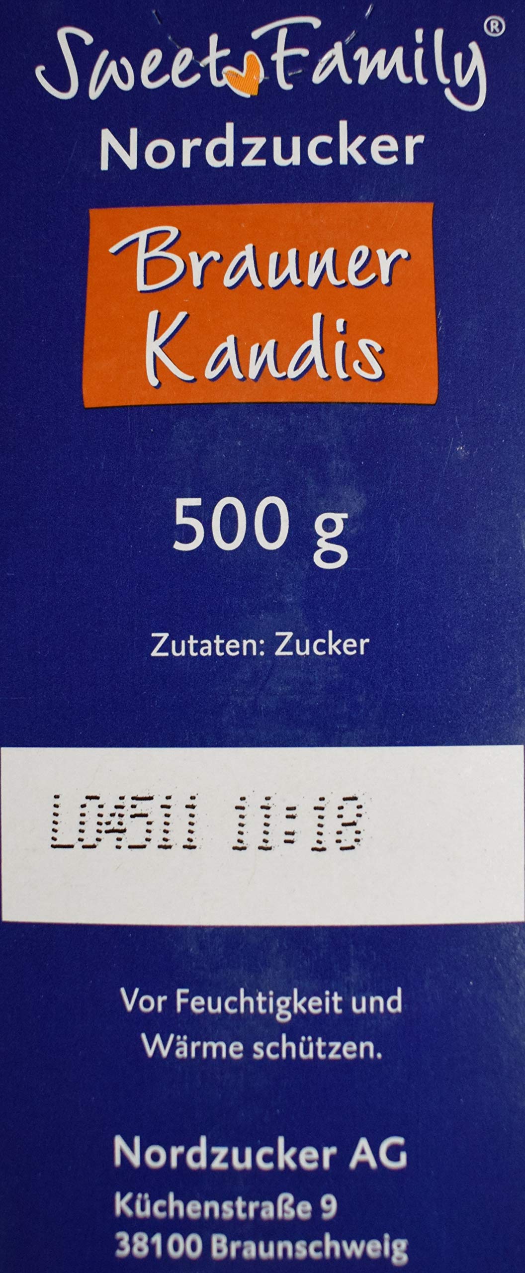Nordzucker, Brauner Kandis (SweetFamily) 500g, Brown Sugar Candy