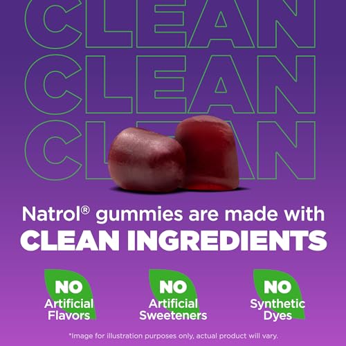 Natrol Sleep+ Immune Health Gummy, Sleep Aid & Immunity Support, Elderberry, Vitamins C, D and Zinc, Drug Free, 50 Berry Flavored Gummies