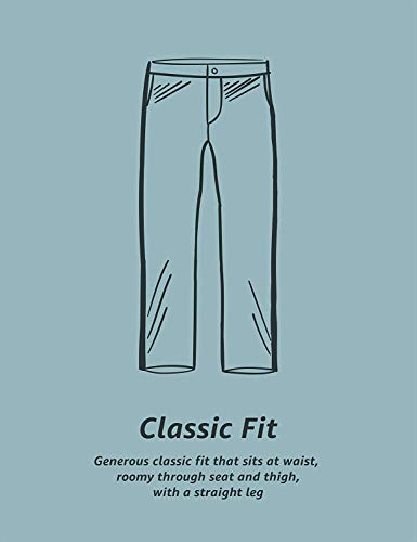 Amazon Essentials Men's Classic-Fit Wrinkle-Resistant Flat-Front Chino Pant (Available in Big & Tall), Light Grey, 42W x 30L
