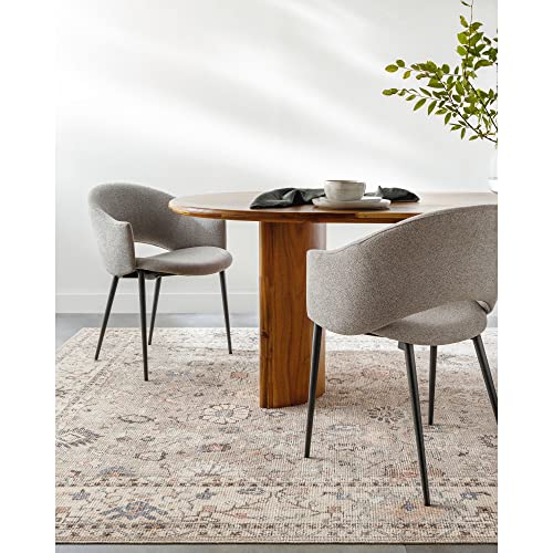SURYA Becki Owens x Davina Damask Area Rug, 7'10" x 10', Khaki