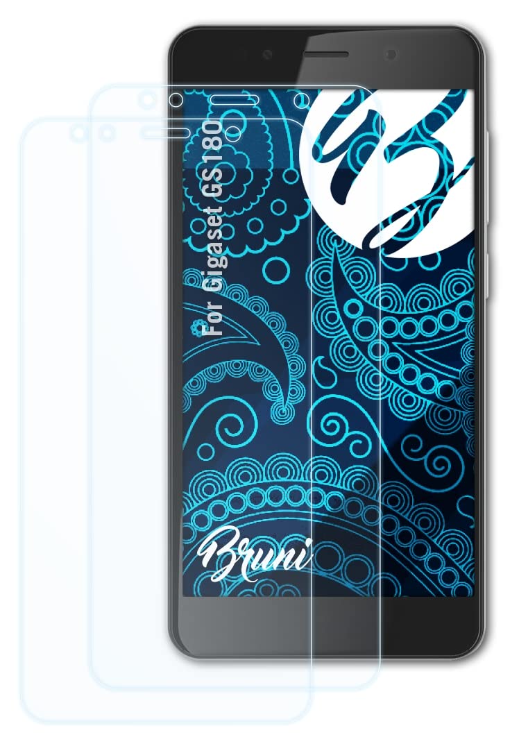Bruni Screen Protector compatible with Gigaset GS180 Protector Film, crystal clear Protective Film (2X)