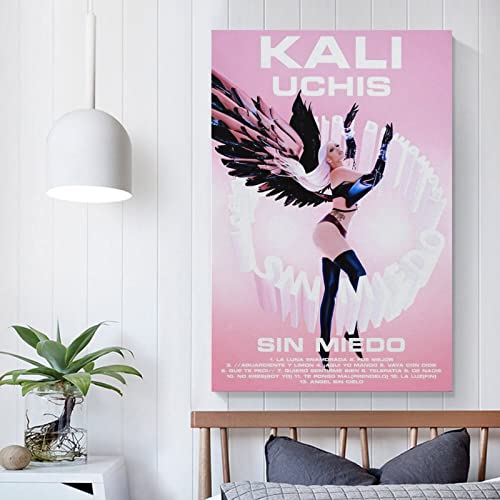IDIDOS Kali Uchis Sin Miedo Canvas Poster Wall Decorative Art Painting Living Room Bedroom Decoration Gift Unframe-style12x18inch(30x45cm)