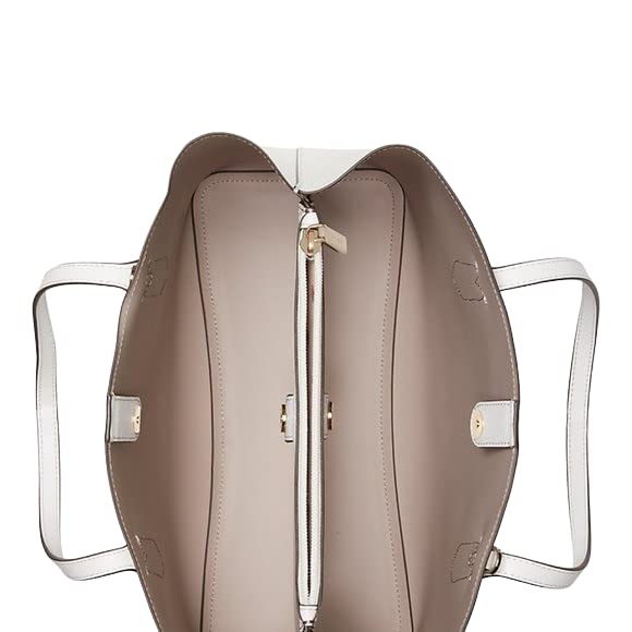 Kate Spade New York Harper Satchel Handles Crossbody Shoulder Strap Handbag (Parchment)