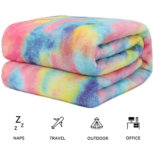 Fleece Throw Blanket Cozy Soft Lightweight Throw Blankets Warm Plush Blue Fall Blankets and Throws Couch Sofa Bed Camping Travel Picnic Outdoor Blanket Bedding Kid Baby Boys Girls Adults 60x80 in