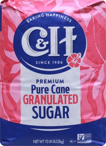 C&H Pure Cane, Granulated White Sugar, 10 lb