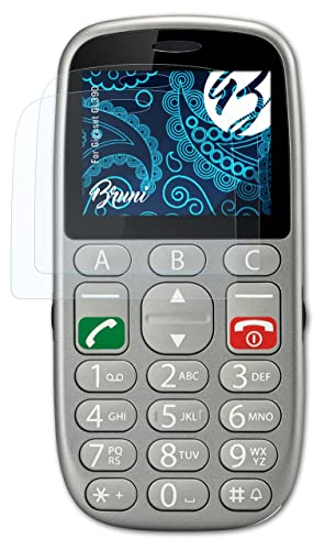 Bruni Screen Protector compatible with Gigaset GL390 Protector Film, crystal clear Protective Film (2X)