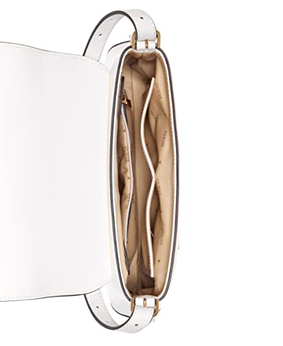GUESS Desideria Flap Shoulder Bag, White