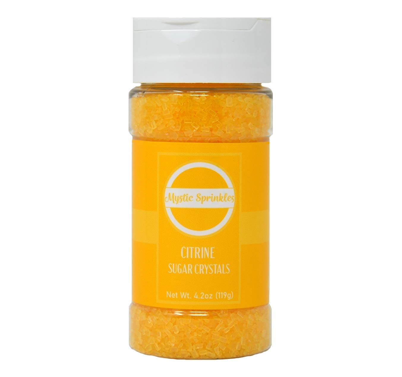 Mystic Sprinkles Sugar Crystals 4.2oz Bottle (Citrine - Yellow)