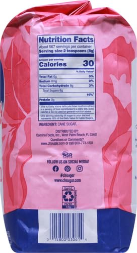 C&H Pure Cane, Granulated White Sugar, 10 lb