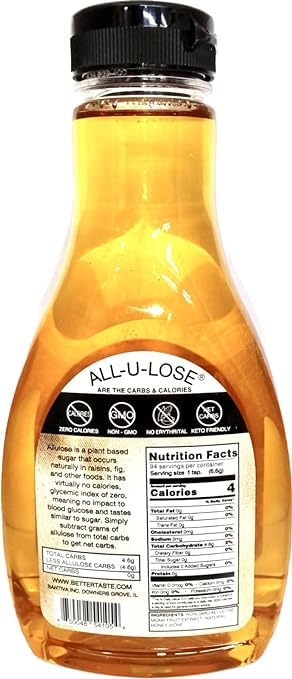 Allulose Natural Honey Flavor 22oz 1-Pack (1-Pack)