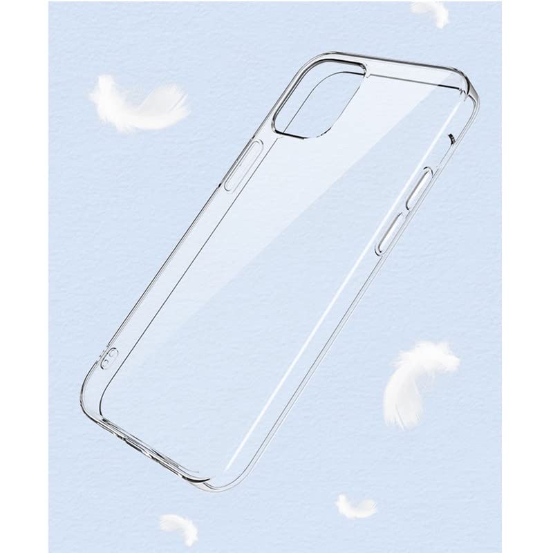 Cover for Gigaset GS5 Pro (6.30") Case IJTYHF Soft Silicone Case Bumper Shell +Tempered Glass 9H Screen Protector Protective Film, Transparent Protective TPU Cases -Clear