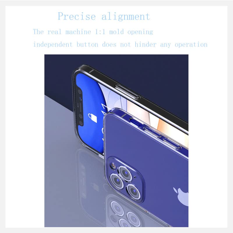 Cover for Gigaset GS5 Pro (6.30") Case IJTYHF Soft Silicone Case Bumper Shell +Tempered Glass 9H Screen Protector Protective Film, Transparent Protective TPU Cases -Clear