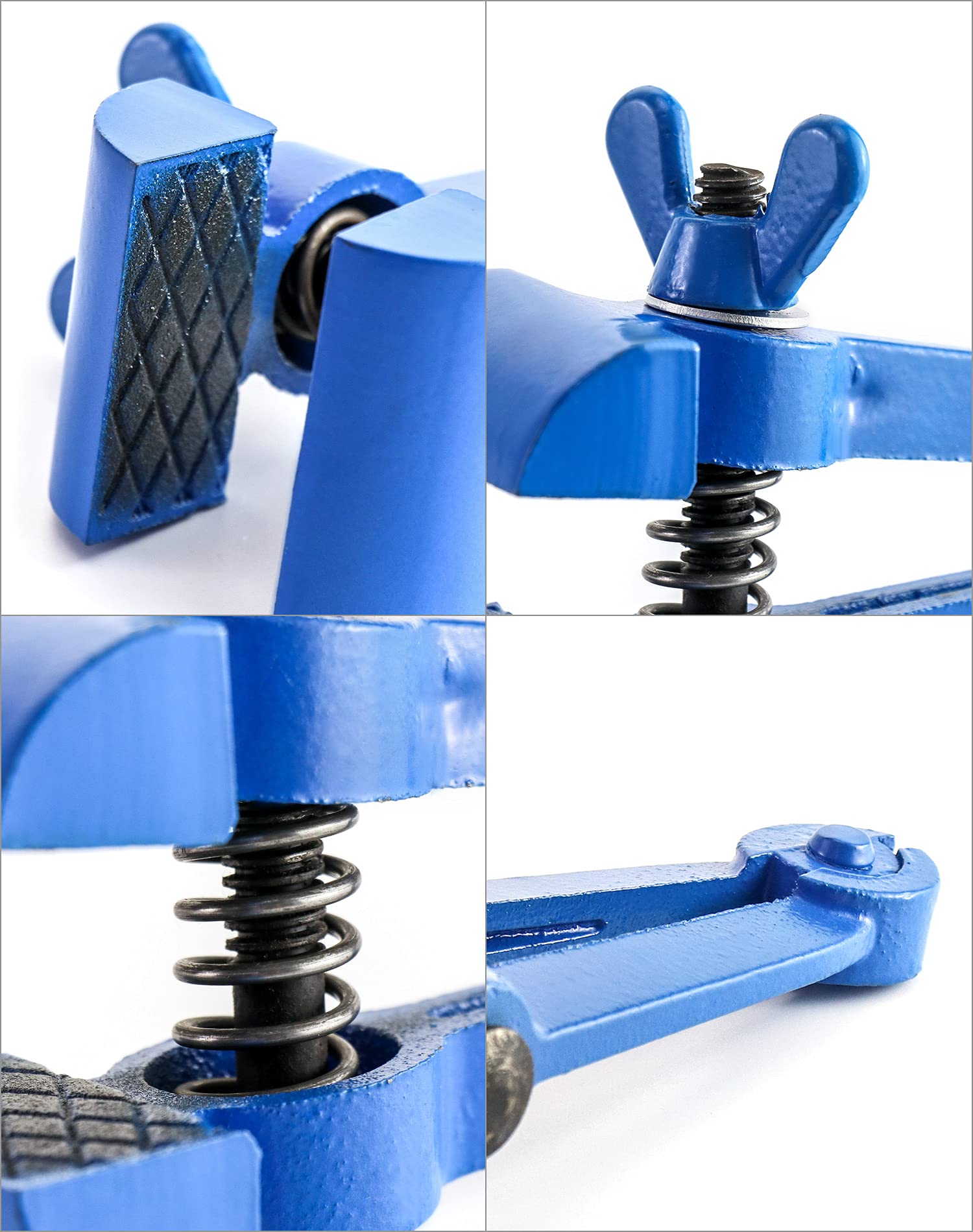 QWORK Hand Vise Hand Held Vice Clamps Pliers Household Mini Vice Cutting Sanding Drilling DIY Tools