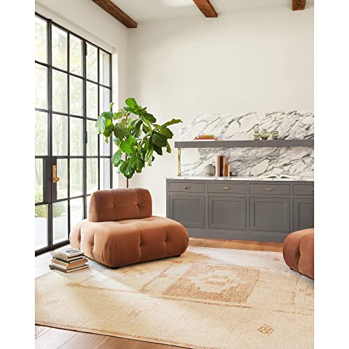 SURYA Becki Owens x Solana Medallion Area Rug, 6'7" x 9', Peach