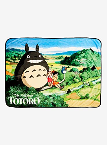 Studio Ghibli My Neighbor Totoro Sisters & Totoros Scenic Throw Blanket - BoxLunch Exclusive