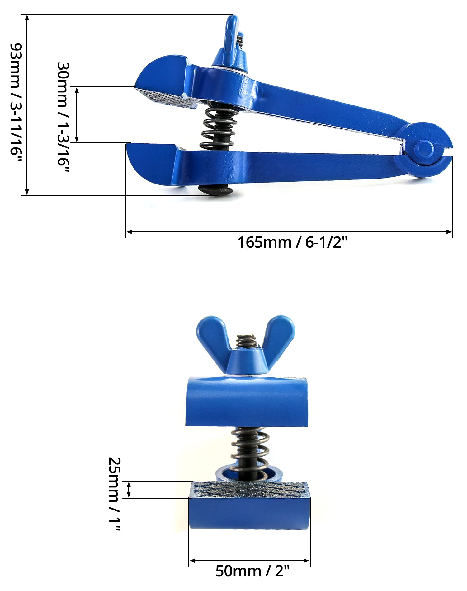 QWORK Hand Vise Hand Held Vice Clamps Pliers Household Mini Vice Cutting Sanding Drilling DIY Tools