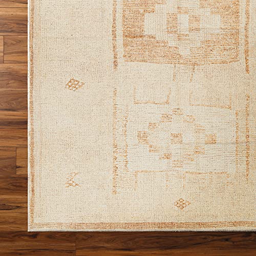 SURYA Becki Owens x Solana Medallion Area Rug, 6'7" x 9', Peach