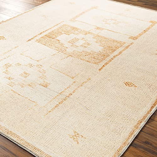 SURYA Becki Owens x Solana Medallion Area Rug, 6'7" x 9', Peach