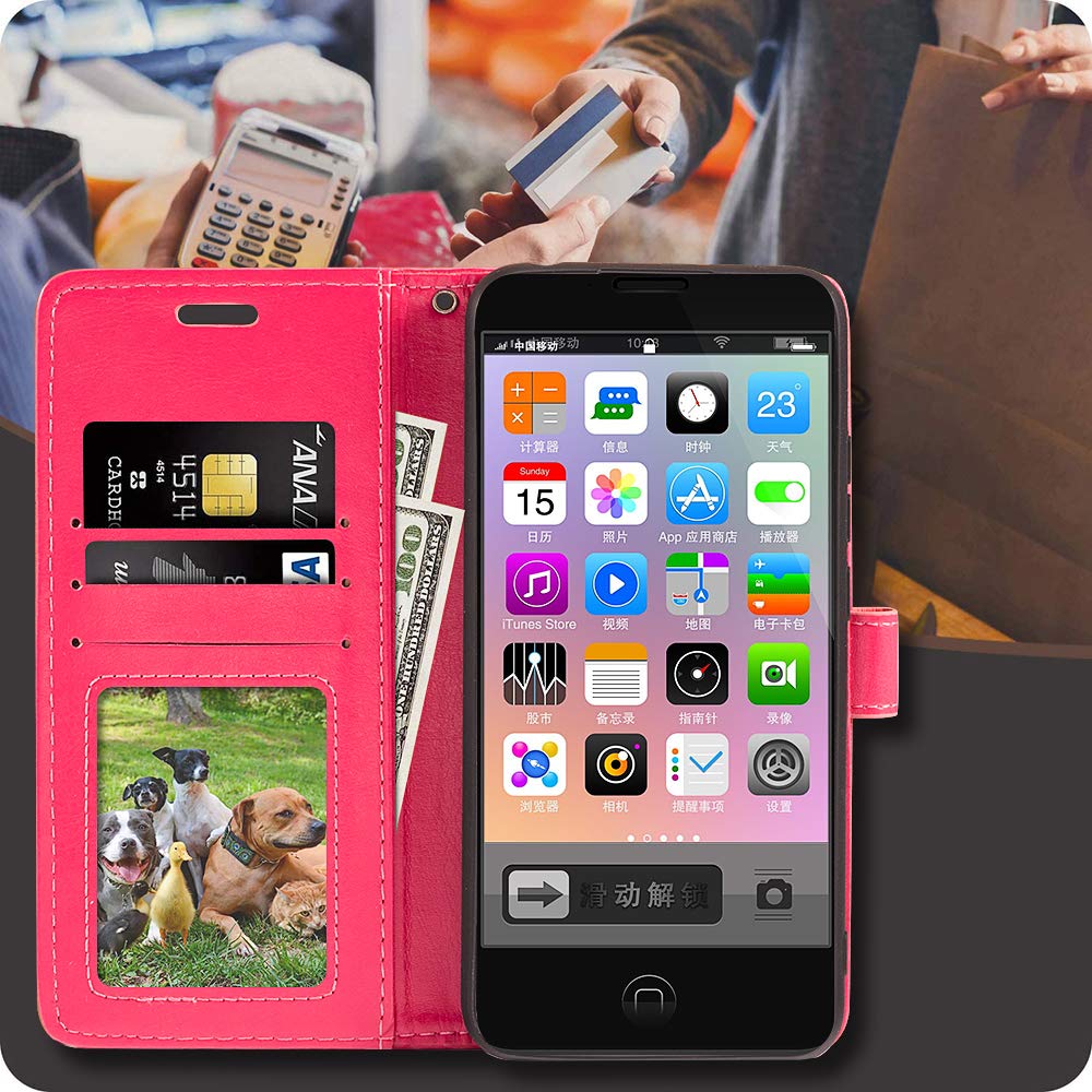 Gigaset GS3 Wallet Case, Premium PU Leather Magnetic Flip Case Cover with Card Holder and Kickstand for Gigaset GS3