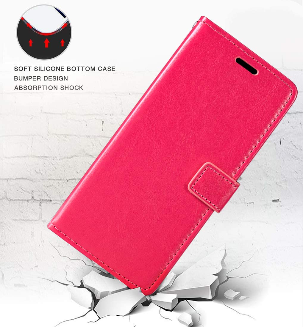 Gigaset GS3 Wallet Case, Premium PU Leather Magnetic Flip Case Cover with Card Holder and Kickstand for Gigaset GS3