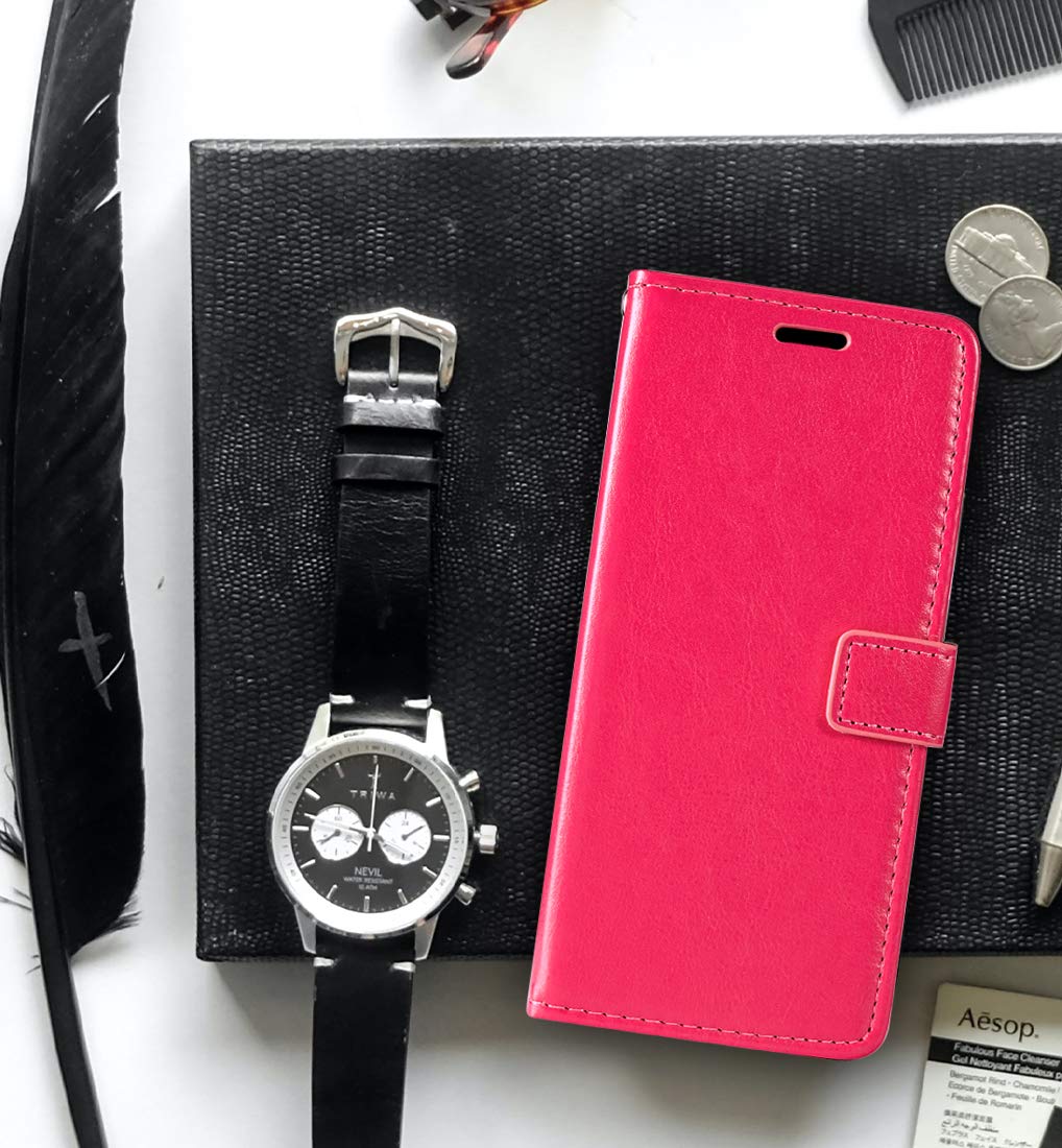 Gigaset GS3 Wallet Case, Premium PU Leather Magnetic Flip Case Cover with Card Holder and Kickstand for Gigaset GS3