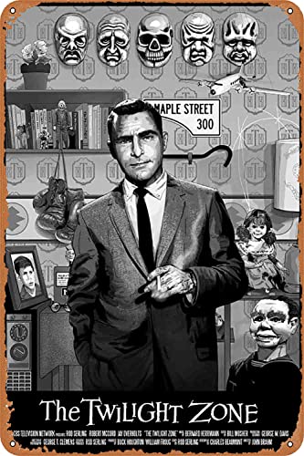 Decleezw The Twilight Zone Metal Sign Novelty Club Room Man Cave Wall DecorPrint Poster 8X12 inch