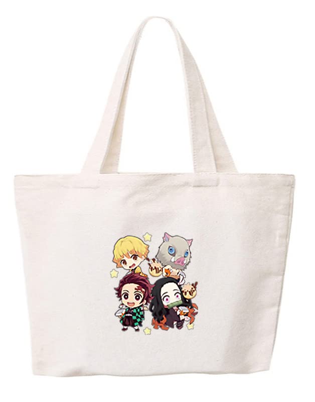 Kpop Anime Backpack Merchandise Canvas Shoulder Bag, Hobo Crossbody Handbag Casual Tote bag for Girls Women Gifts（P）