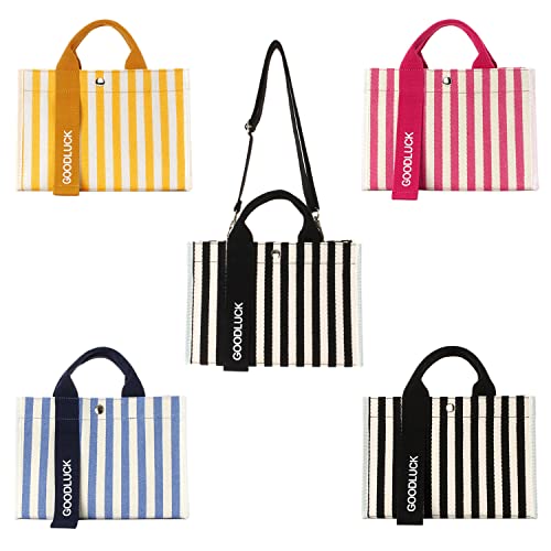 Canvas Tote Bag for Women Mom Teen Girl Friend Birthday New Year Back to School Beach Fashionable Cute design (BLACK)