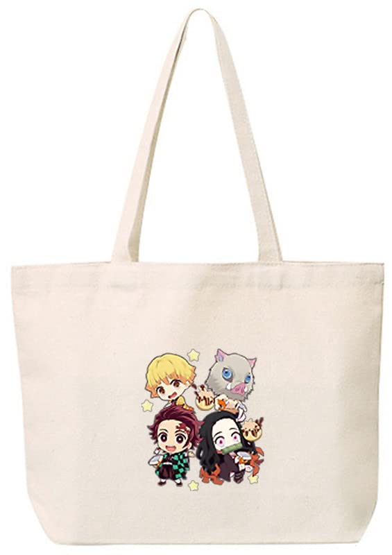 Kpop Anime Backpack Merchandise Canvas Shoulder Bag, Hobo Crossbody Handbag Casual Tote bag for Girls Women Gifts(P)