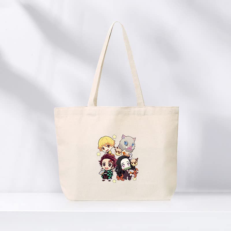 Kpop Anime Backpack Merchandise Canvas Shoulder Bag, Hobo Crossbody Handbag Casual Tote bag for Girls Women Gifts(P)
