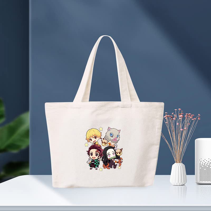 Kpop Anime Backpack Merchandise Canvas Shoulder Bag, Hobo Crossbody Handbag Casual Tote bag for Girls Women Gifts(P)