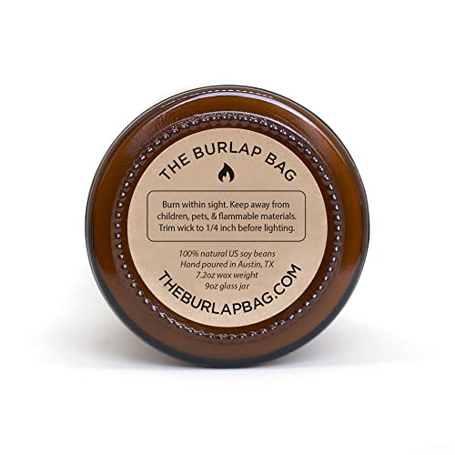 THE BURLAP BAG - Baked Bread - 9oz Soy Candle - smells like warm, yeasty, buttery bread - Handpoured in Austin Texas