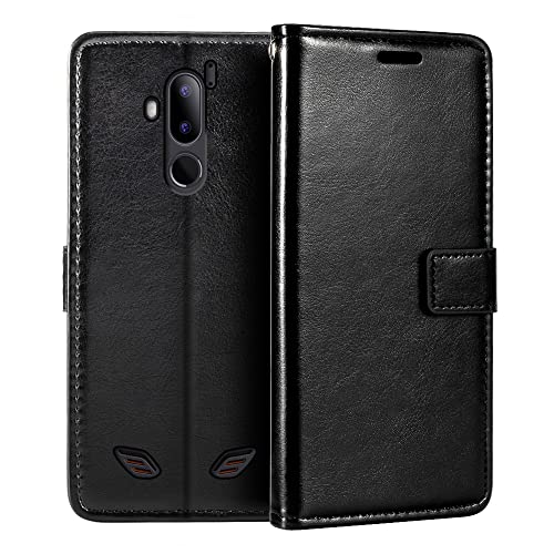 Shantime for Gigaset GX290 Pro Case, Premium PU Leather Magnetic Flip Case Cover with Card Holder and Kickstand for Gigaset GX290 Pro (6.1”) Black