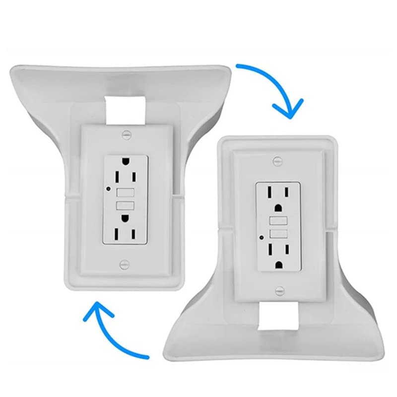 XJJZS Home Wall Shelf Storage Rack Kitchen Switch Socket Rack Wall Bathroom Mobile Phone Charging Rack (Color : White, Size : Size: 14 * 10 * 15cm)