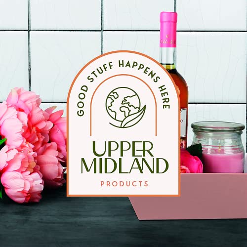 [5pk] 8x10” Pink Gift Baskets Empty | Small Pink Rectangular Baskets with Handles | Gifts, Organizing, Nursery, Snacks, Wine | Valentines, Easter, Christmas | Gift to Impress - Upper Midland