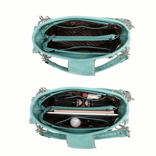 Montana West Buckle Collection Concealed Carry Purses Satchel Bag Western Purses for Women MW1088G-8085TQ