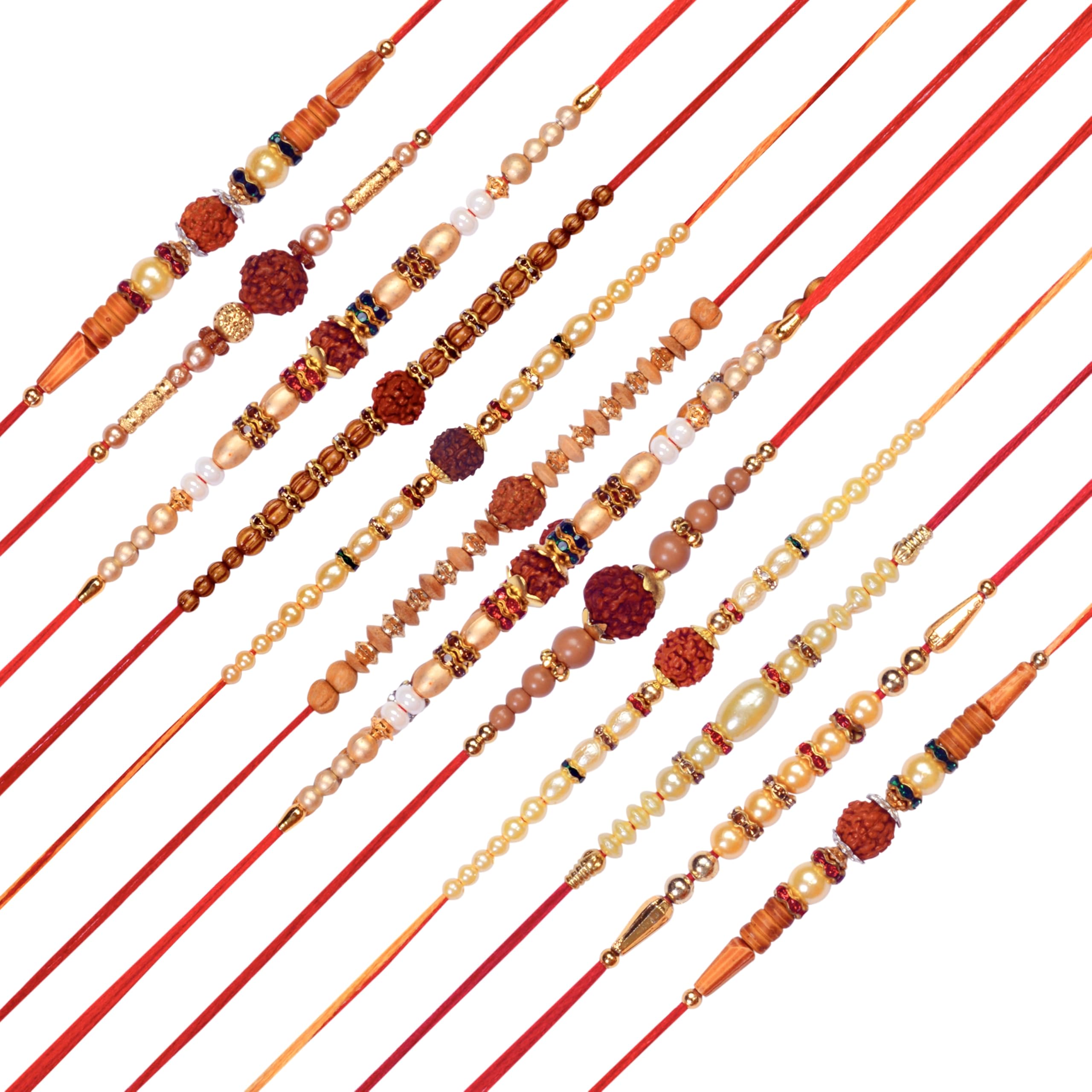 Amba Handicraft Rakhi for Brother/Rakhi/Rakhi Set of 12 / Rakhee/Designer rakhi/Send rakhi to USA/Rakhi for Brother with Gift Set/Rakhi Bhaiya Bhabhi/Rakhi Gift Card