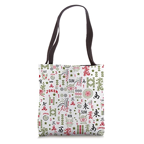 Mahjong Gift for Women, Home Decor, Mah Jongg Present Tote Bag