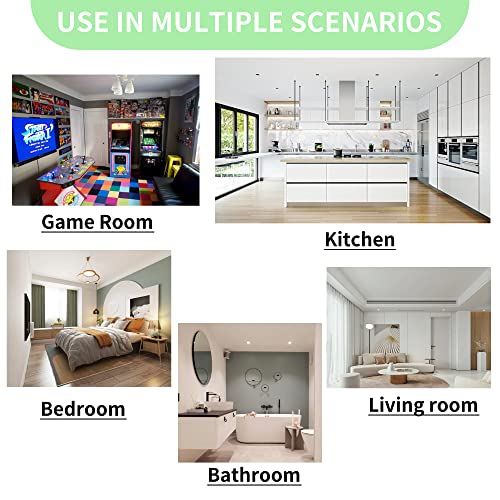 Acrylic Floating Wall Shelves Set of 2,Clear Mounted Display Organizer Shelf,Adhesive Shelf for Figures Collection Plant Photo,Small Hanging in Bedroom Living Room Kitchen Office, 8.6x3.9x2.3in