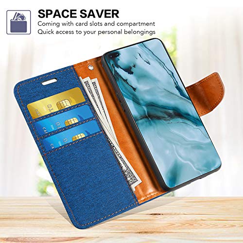 for Gigaset GS290 Case, Oxford Leather Wallet Case with Soft TPU Back Cover Magnet Flip Case for Gigaset GS290 Plus (6.3”)
