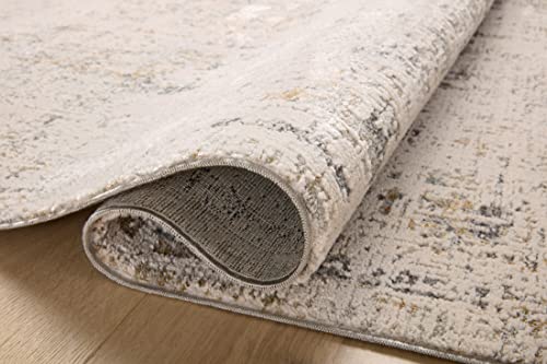 Amber Lewis x Loloi Alie Collection ALE-02 Sand / Sky, Traditional 18" x 18" Sample Rug