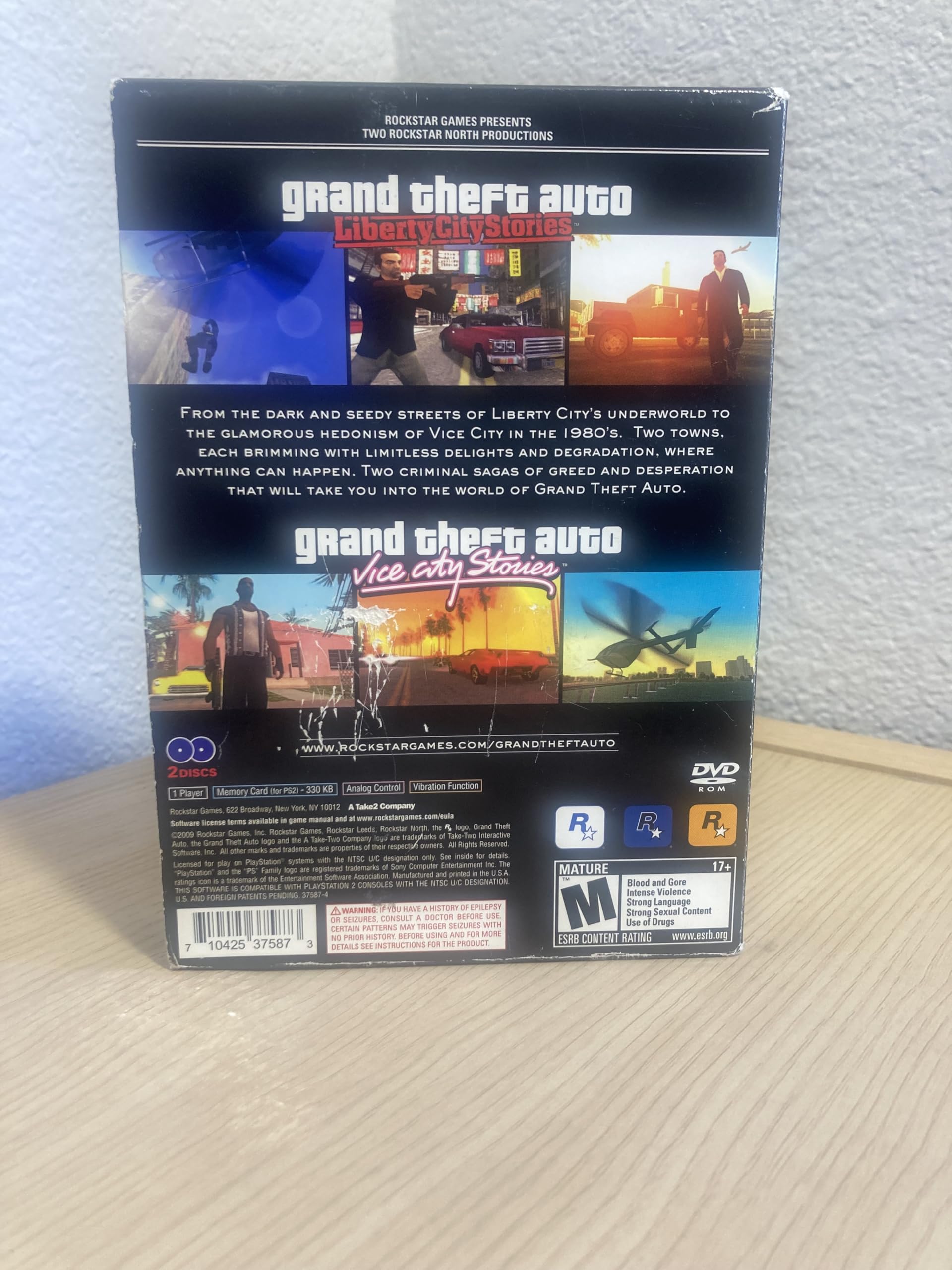 Grand Theft Auto Double Pack: Liberty City Stories / Vice City Stories - PlayStation 2