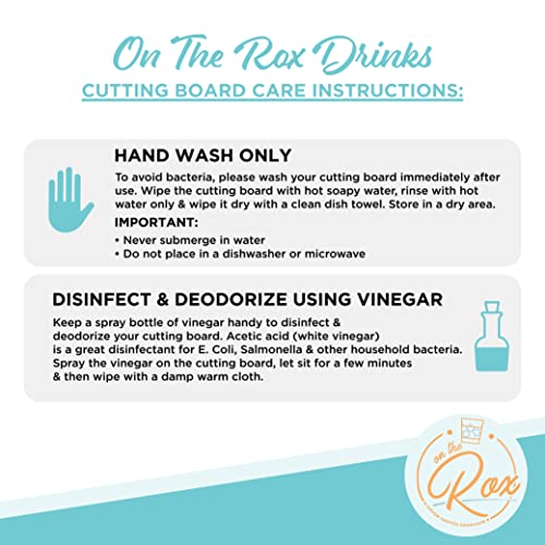 On The Rox Monogrammed Cutting Boards - 9β x 12β A to Z Personalized Engraved Bamboo Board (H) - Large Customized Wood Cutting Board with Initials - Wooden Custom Charcuterie Board Kitchen Gifts