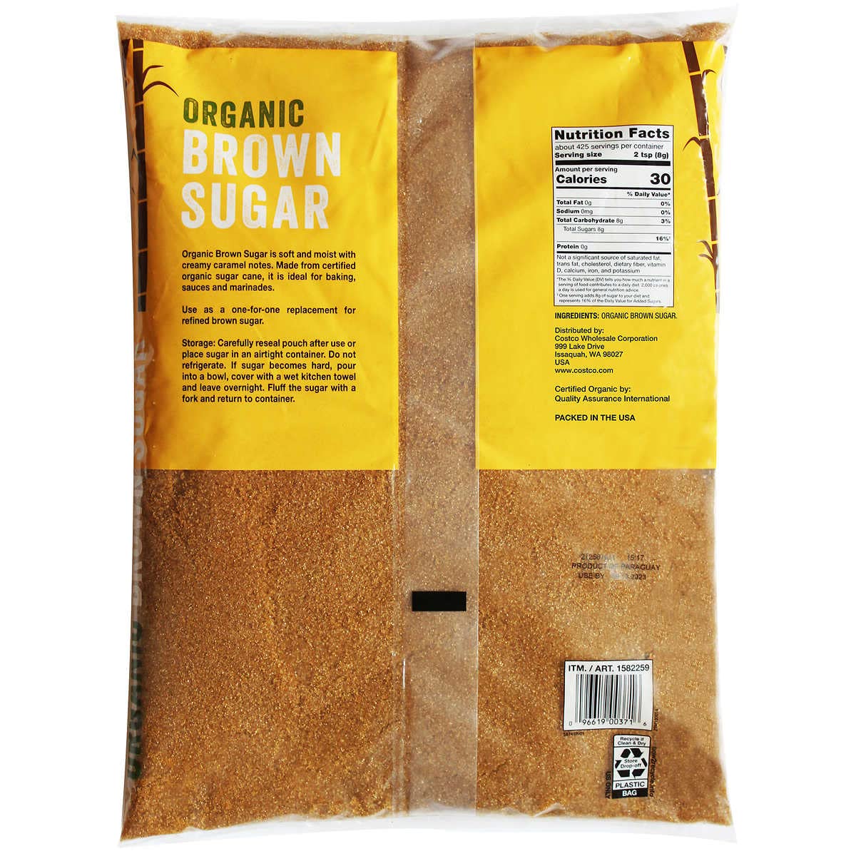 Wholesome Sweeteners Organic Brown Sugar, 7.5 Pounds