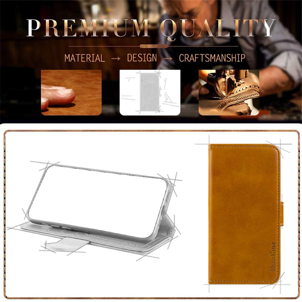 for Gigaset GS110 Case, Leather Wallet Case with Cash & Card Slots Soft TPU Back Cover Magnet Flip Case for Gigaset GS110 (6.1β)
