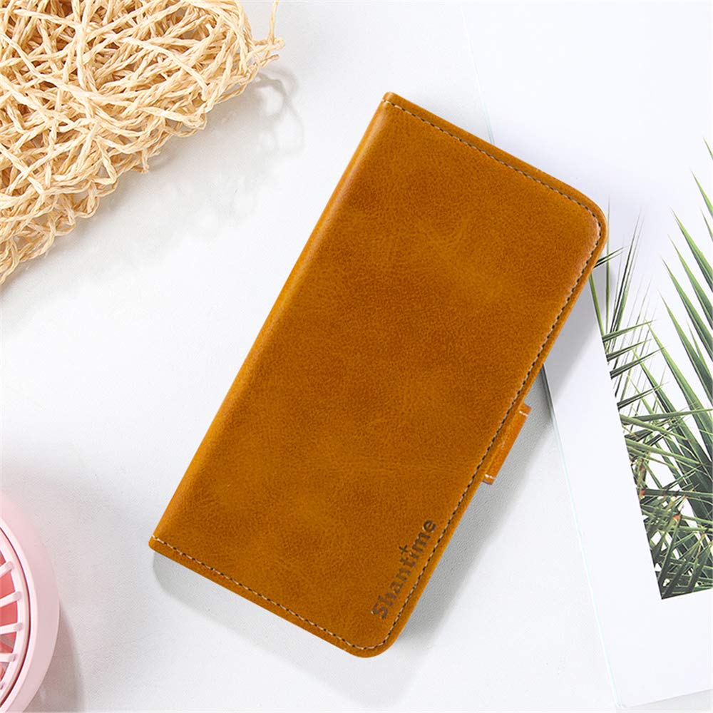 for Gigaset GS110 Case, Leather Wallet Case with Cash & Card Slots Soft TPU Back Cover Magnet Flip Case for Gigaset GS110 (6.1β)